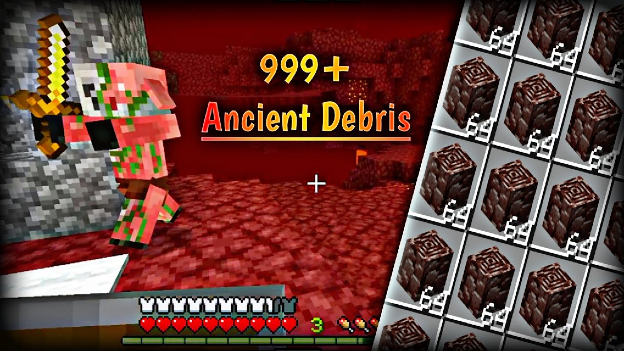 I MINE ANCIENT DEBRIS IN NETHER 🤯🔥 !! MINECRAFT GAMEPLAY #18 - YouTube
