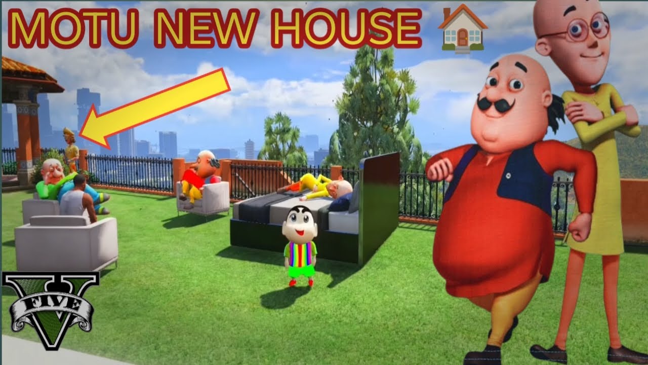 Motu new house sinchan 😄 - YouTube