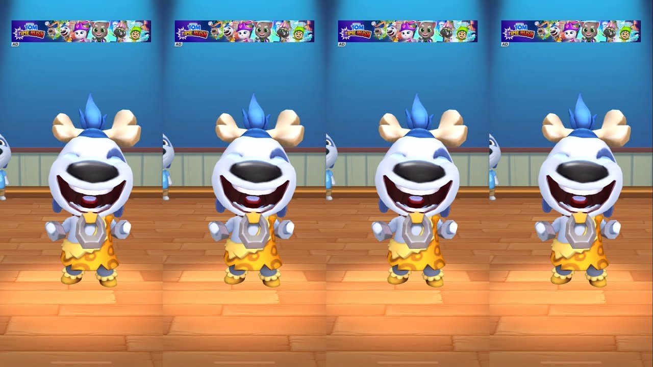 Talking Tom Time Rush - Ginger Shark, Angela, Hunk, Ben Gameplay 2024 - YouTube
