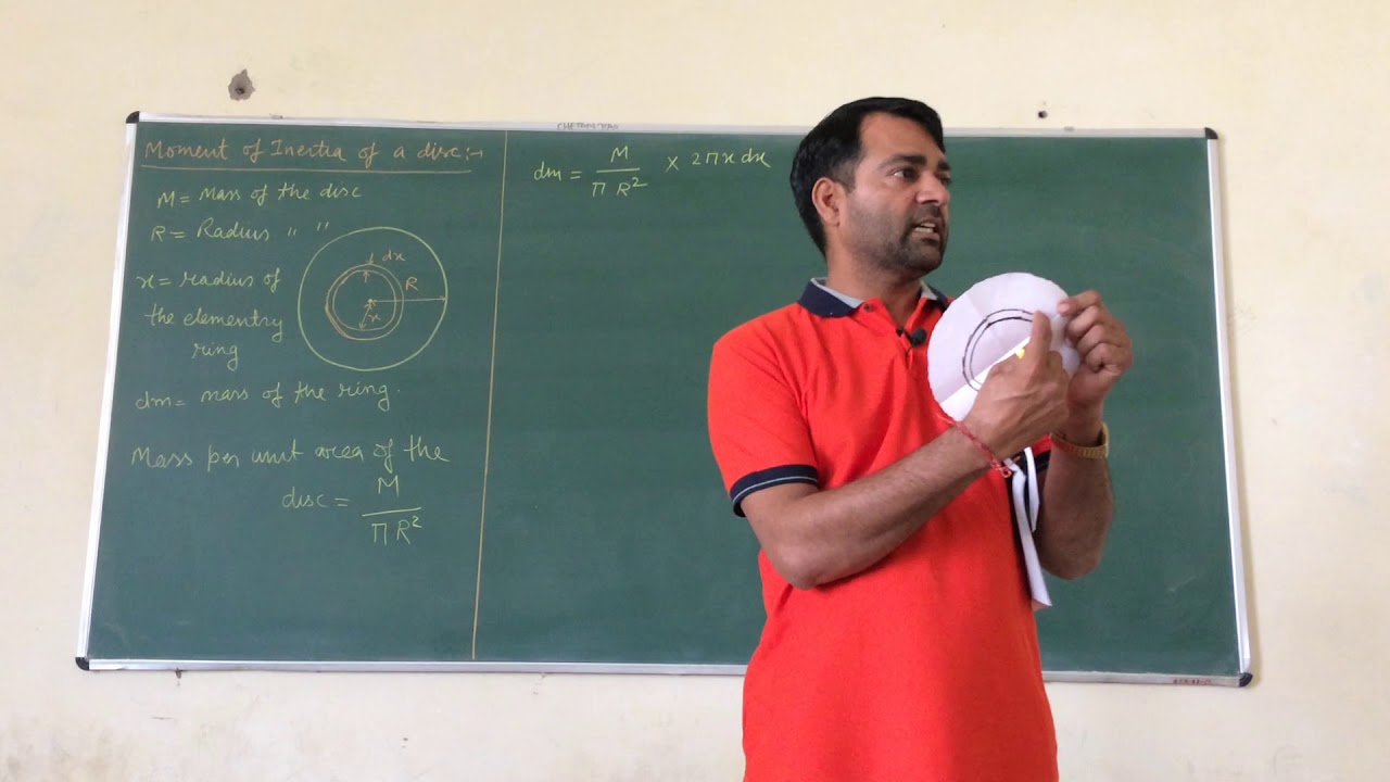 LEC -10 Moment of inertia of disc and annular disc - YouTube