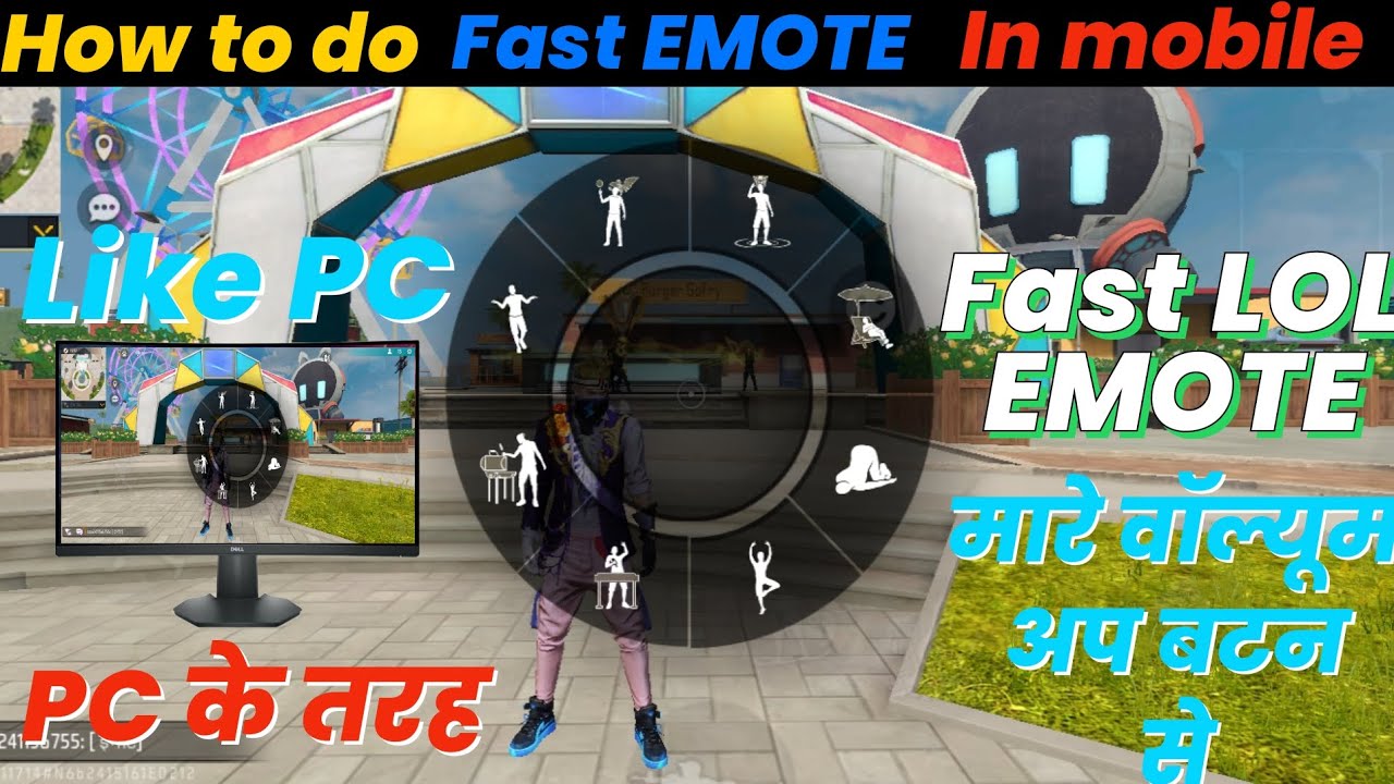 how to do fast emote like PC in mobile!! first emo in free fire Max ...