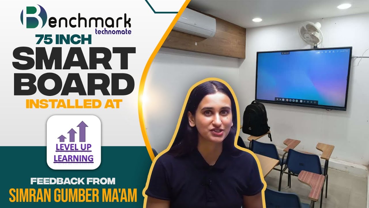Benchmark 75 inch Smart Board Installed at @leveluplearningsimran ...