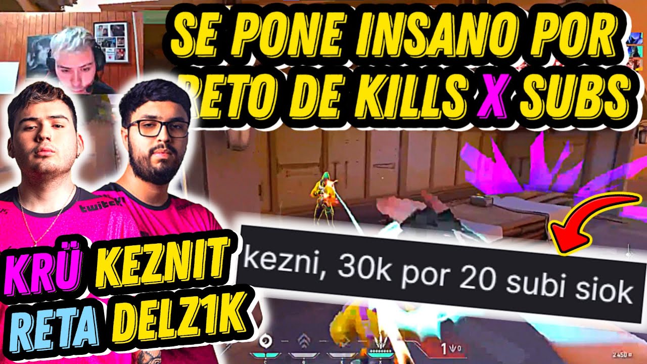 KEZNIT ACEPTA RETO DE KILLS POR SUBS Y SE PONE FULL TRYHARD CON JETT | ACTIVA EL MODO INSANO EN ...