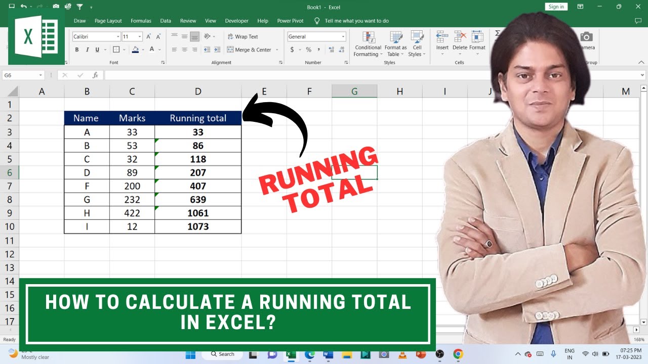 How To Calculate A Running Total In Excel excel YouTube How To Calculate A Running Total In Excel excel YouTube