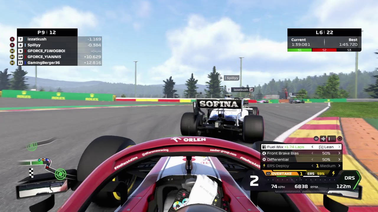 F1 2020 Race Spec Esports Pacific T1 Belgium GP - YouTube