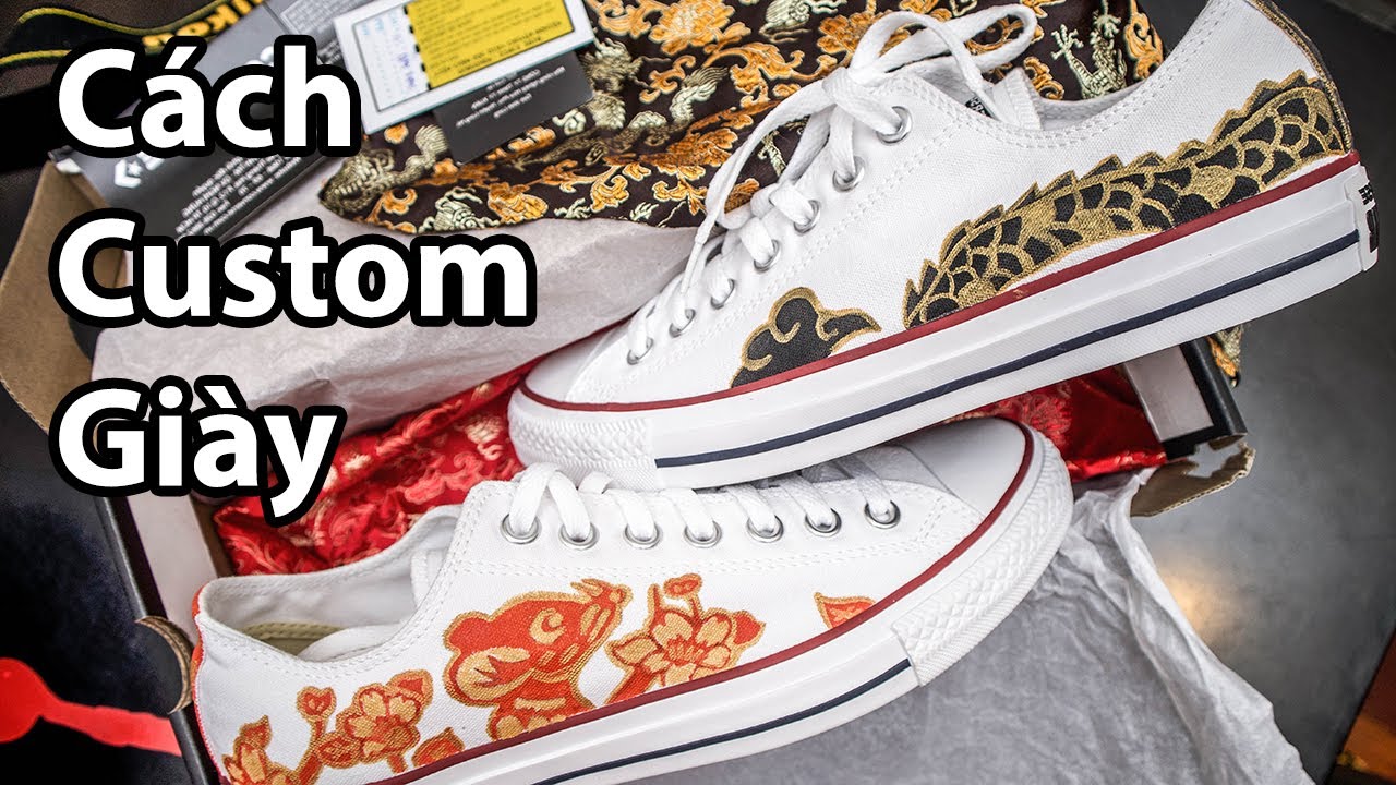 Vlog 11: Custom giày như thế nào? ( Part 2 ) | Converse "Year of the ...