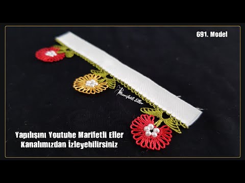 #iğneoyası #İğneoyası #needlelace İğne Oyası Çiçek Modeli Yapılışı | 691. Model