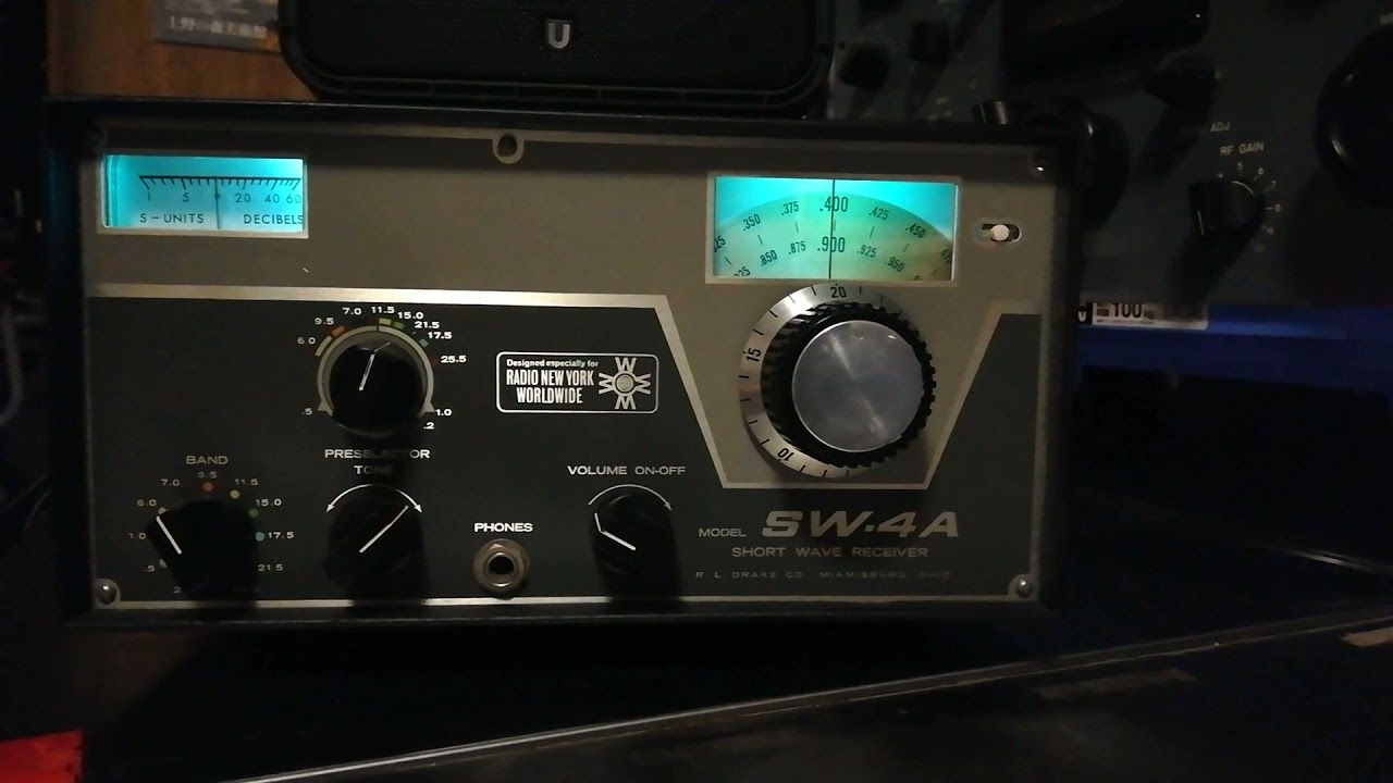 DRAKE SW-4A 2021年4月25日 CRI 7395kHz 2300~JST - YouTube