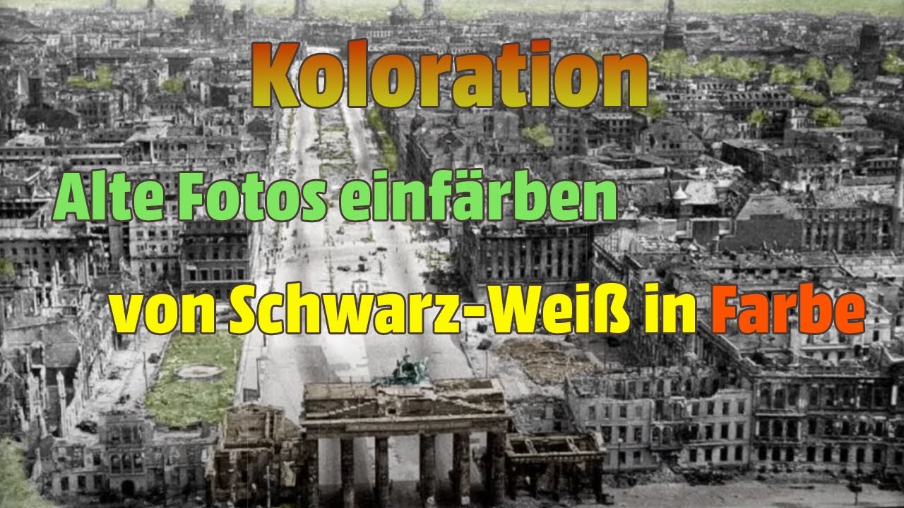 Berlin 1945, koloriert in Farbe. #Koloration #colorized # ...