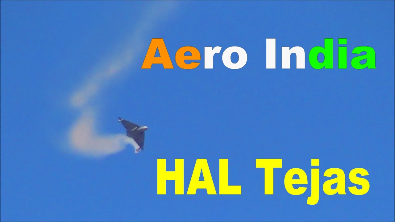 Indian Air Force HAL Tejas Fighter Aircraft flying in Aero India Air ...