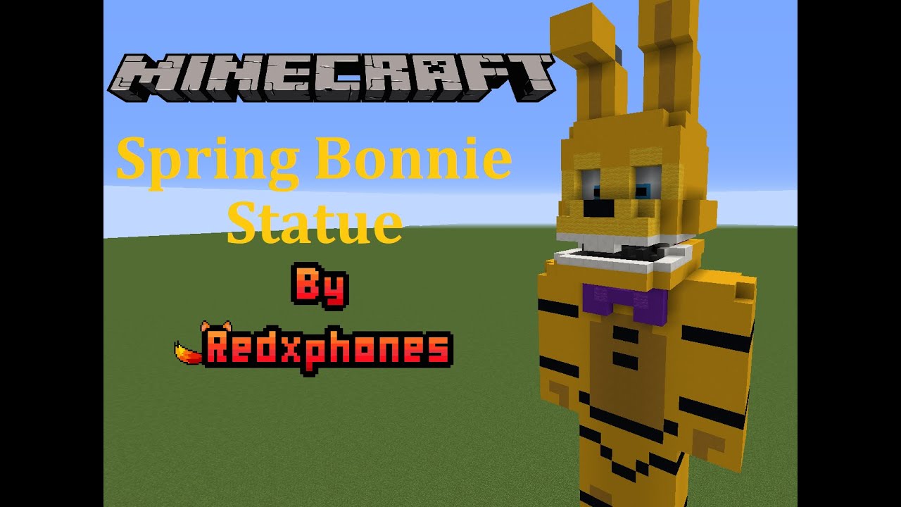 Minecraft Tutorial: Spring Bonnie Statue (Fazbear Frights; Into The Pit ...