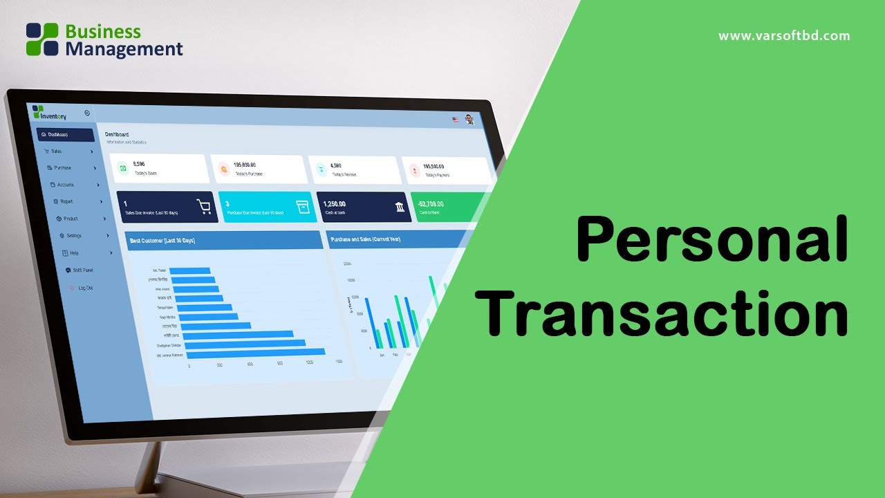 20. Personal Transaction | VARSOFT Business Management Application ...