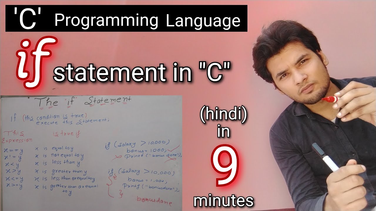 If Statement In C Programming Hindi Decision Control Statement If Statement In C Programming Hindi Decision Control Statement