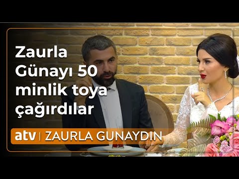 Toyu idarə etmək üçün Zaur Baxşəliyevə 50 min manat verdilər - Zaurla Günaydın
