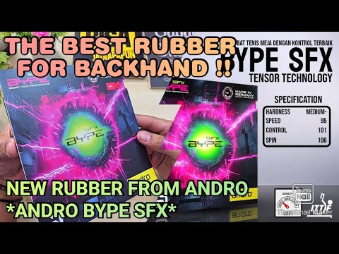 KARET PINGPONG UNTUK SISI BACKHAND | NEW RUBBER FROM ANDRO | *ANDRO BYPE* BOOST YOUR PERFORMANCE ...