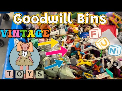 A Whole Bin FULL of Vintage Toys | Wrestlers, Looney Tunes & Little ...