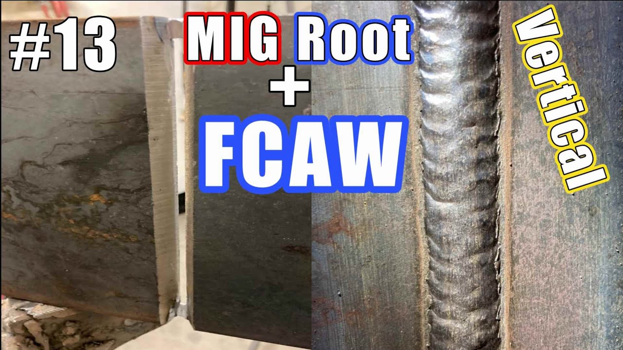 3G MIG Root + FCAW Fill & Cap/미그+Co2용접 - YouTube