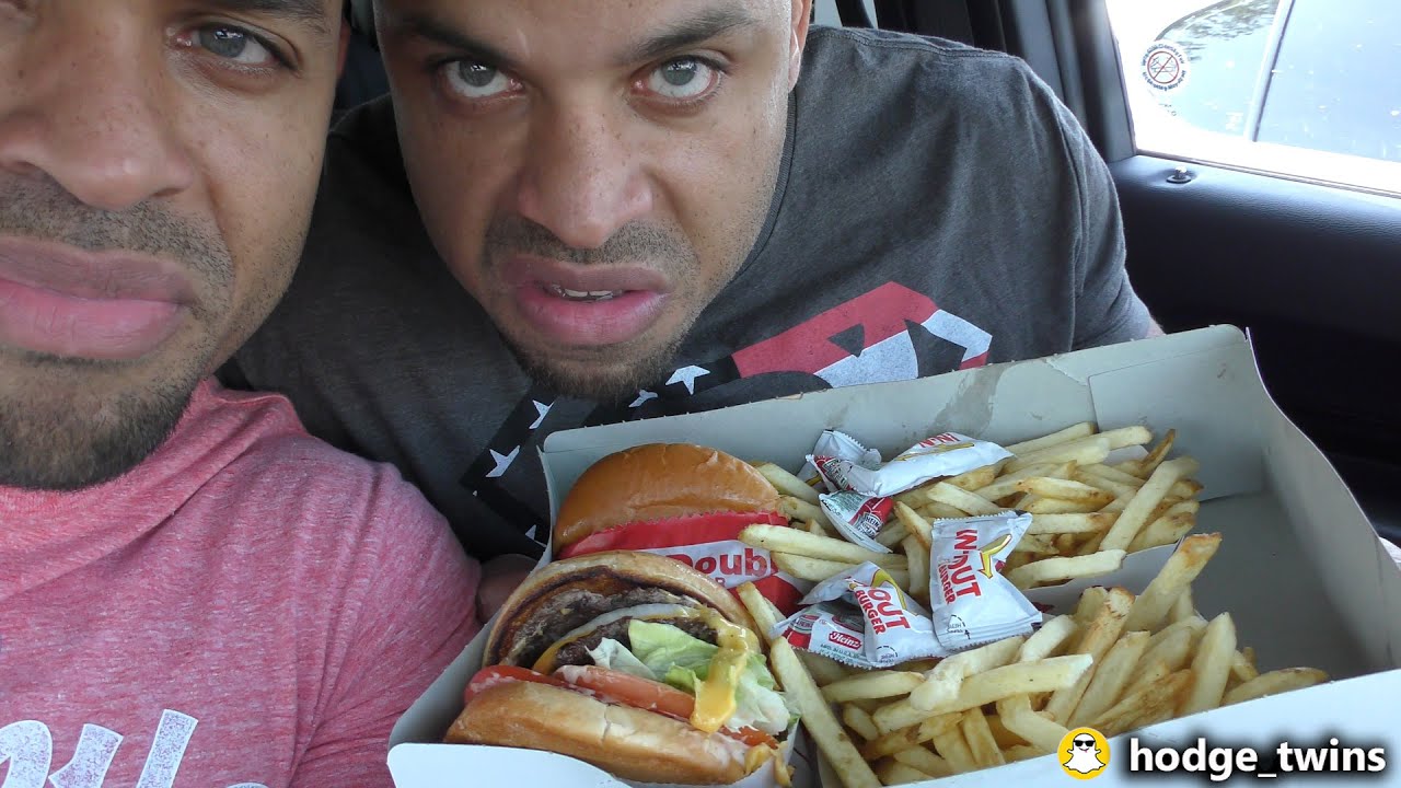Eating In-N-Out Burgers @Hodgetwins - YouTube