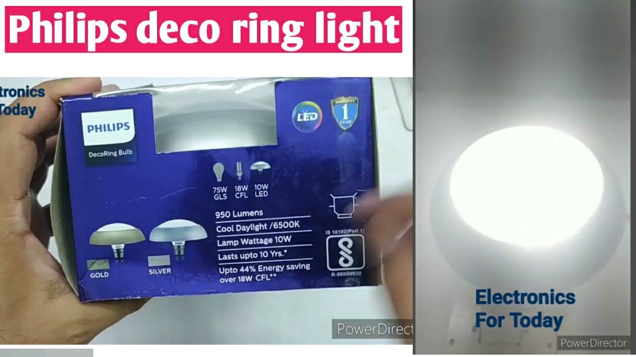 Philips deco ring bulb|Philips Ring light|Best led bulb,Lamp, - YouTube
