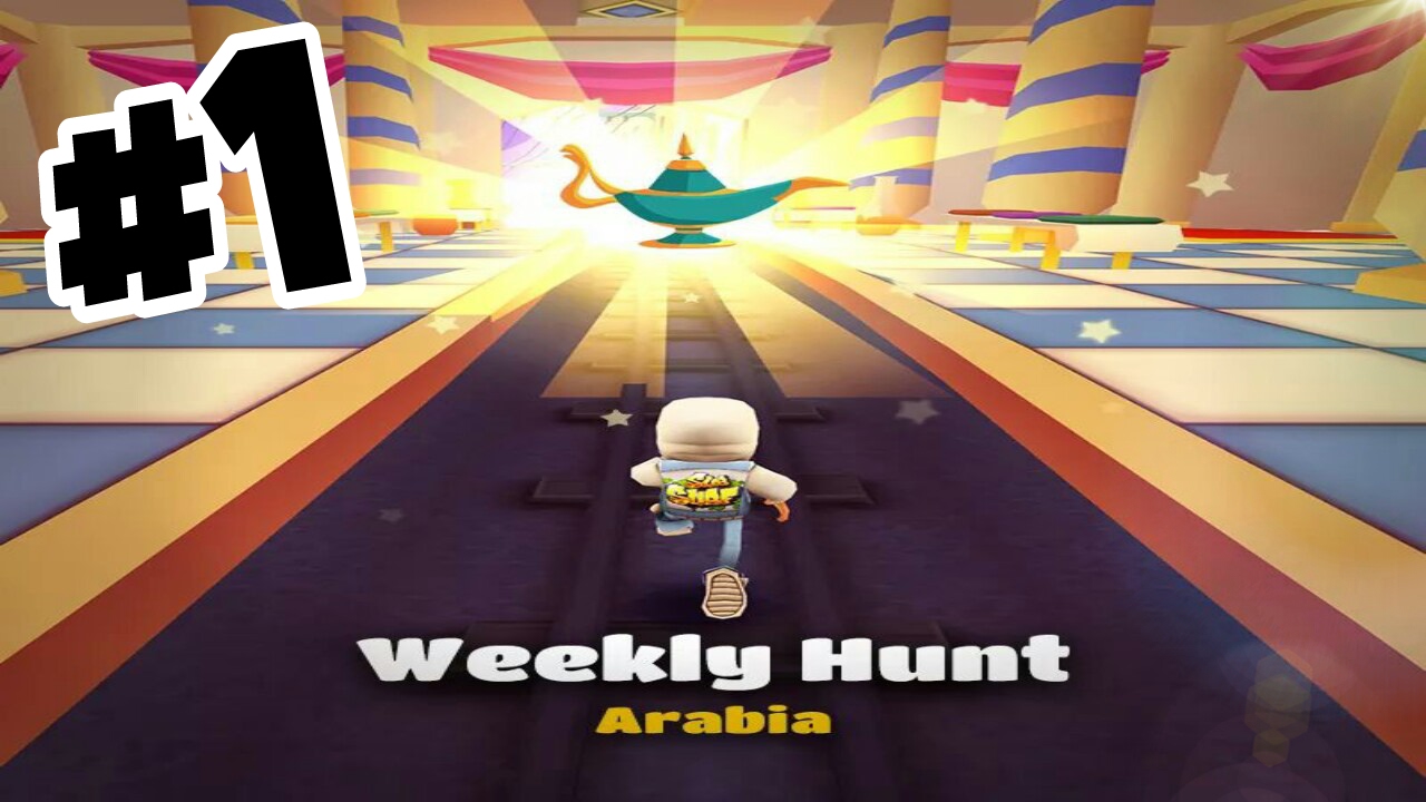 Subway surfers World Tour Arabia 2017 Completing Weekly 1st Hunt - YouTube