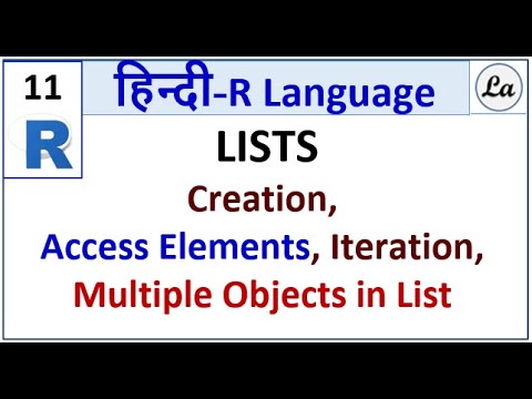 Lists in R Programming | R Data Structures | R Programming Tutorial for Beginners | Hindi - YouTube