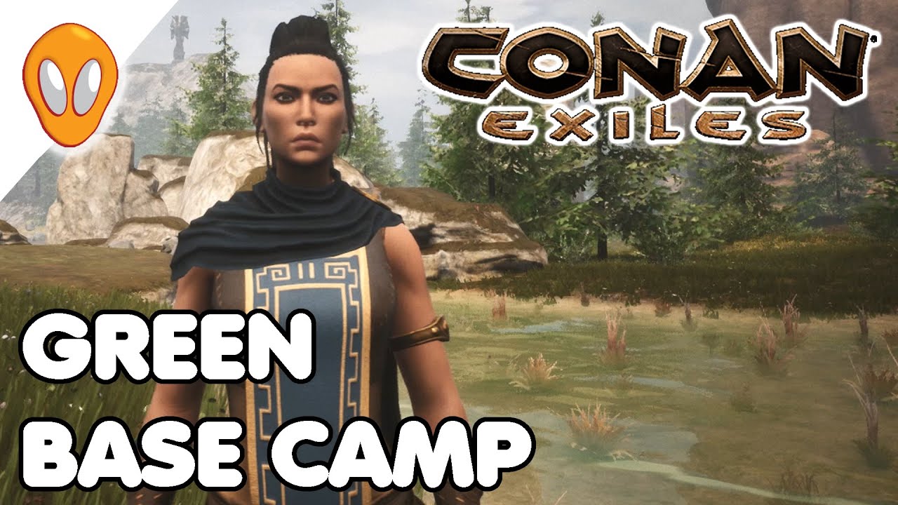 Waterfall Base Camp Location | Conan Exiles Let's Play Ep 10 (2019 ...
