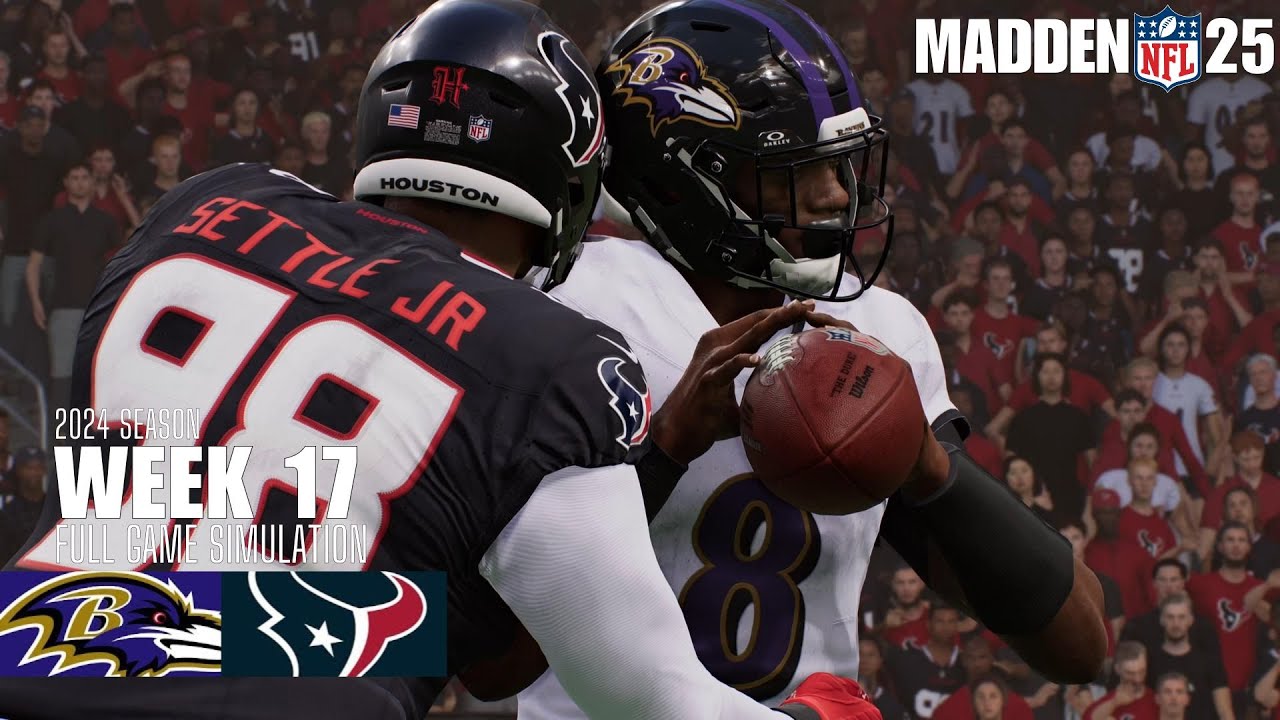 Baltimore Ravens vs. Houston Texans | Madden NFL 25 Simulation #madden25 - YouTube