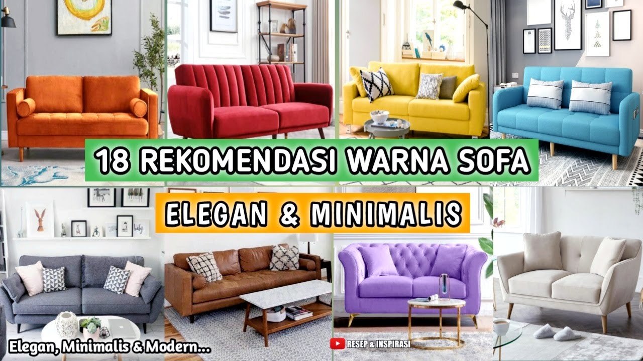 18 REKOMENDASI WARNA SOFA ELEGAN DAN MINIMALIS | LINK PEMBELIAN PRODUK ...