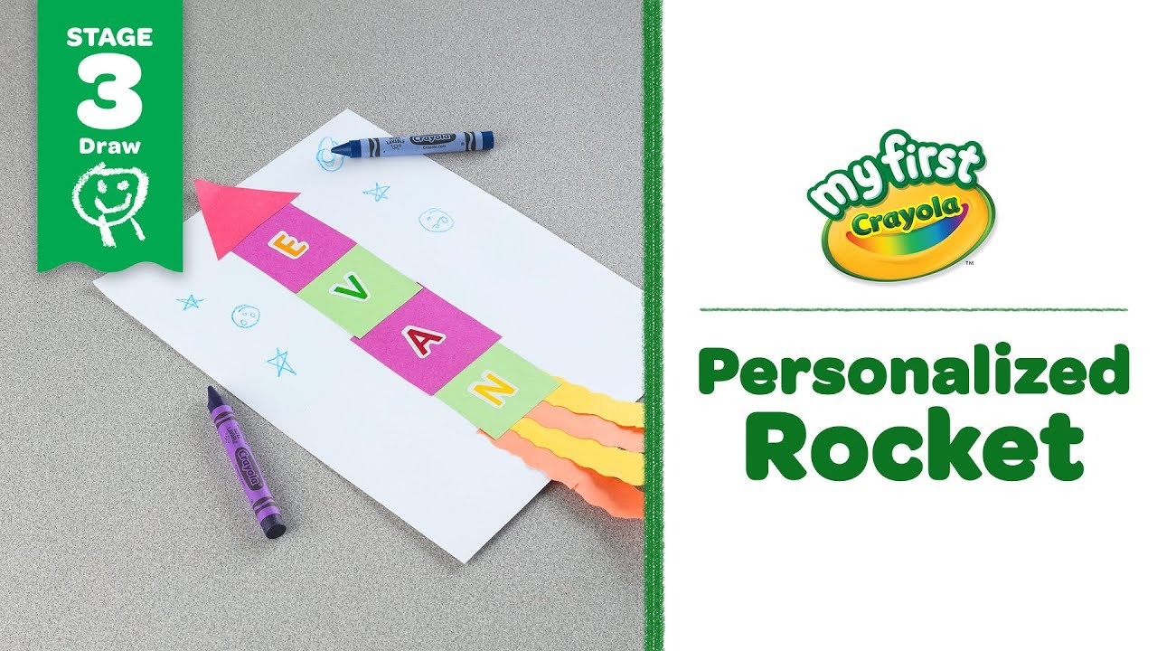 My First Crayola || Personalized Rockets Activity || Stage 3 - YouTube