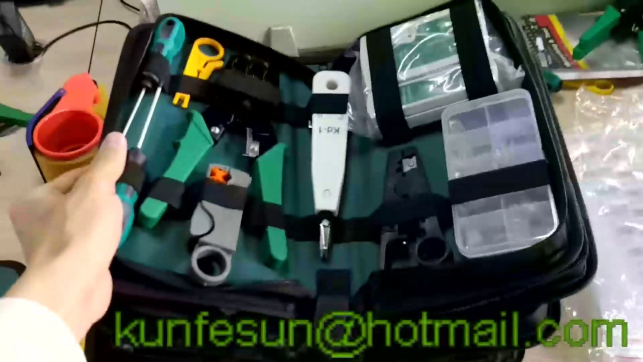 Network Cable Repair Maintenance Tool Kit Set Rj45 Rj11 Cat5e Cat6 ...