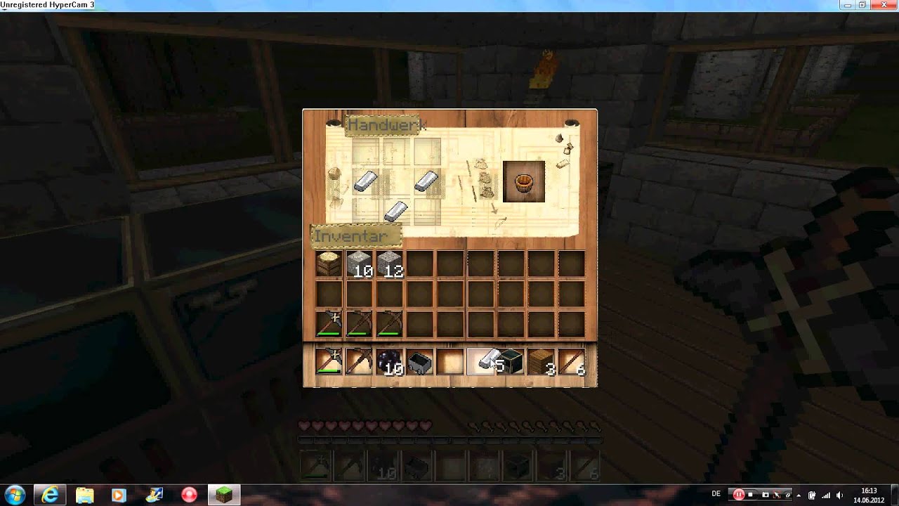 Toturial Kessel,Eimer und Flaschen Craften - YouTube