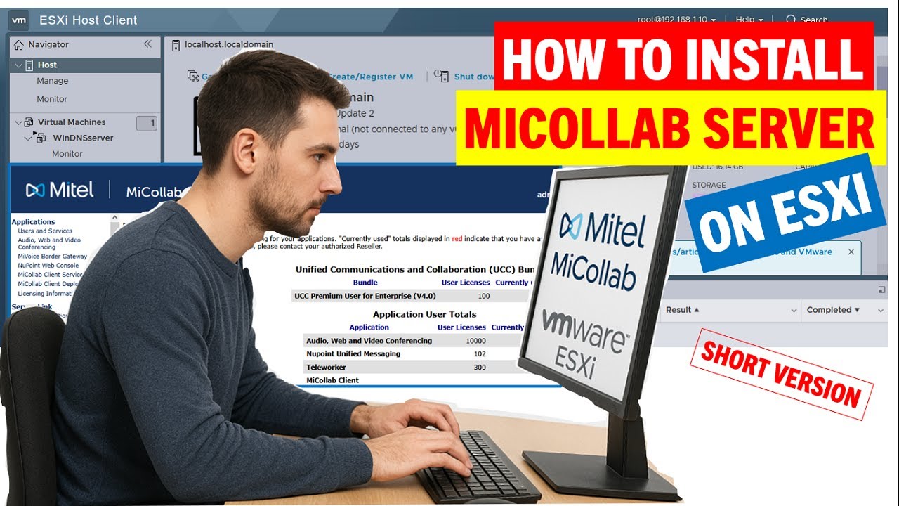 How To Install Mitel MiCollab Server on VMware ESXi | Steps | Mitel ...