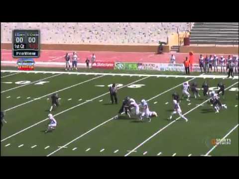 Lac Cruces QB Kameron Miller makes a great spin move on 30-yard keeper ...
