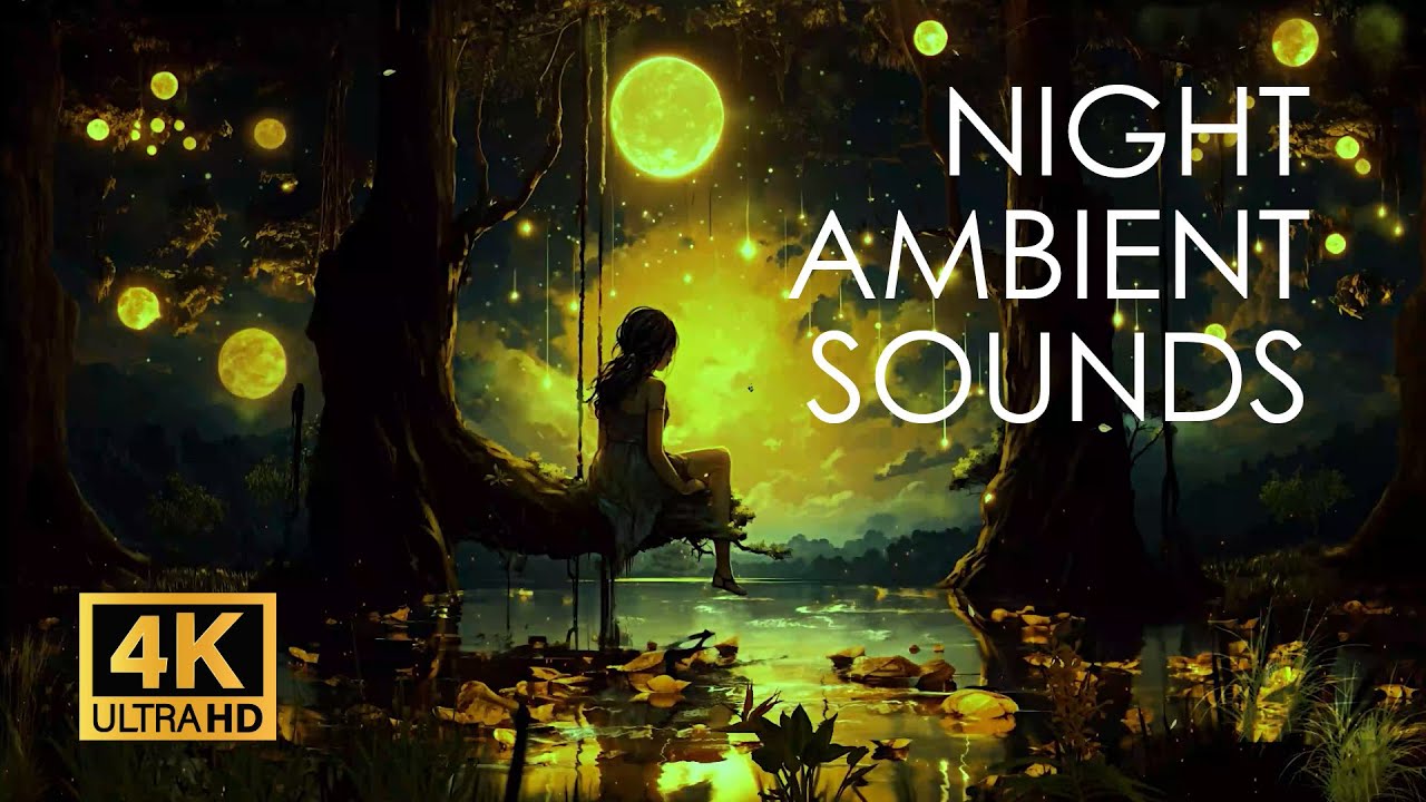Night Ambient Sounds, Cricket, Swamp Sounds at Night, Sleep and ...