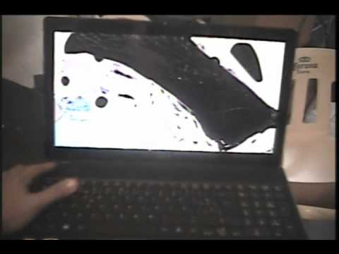 pantalla hp rota - YouTube