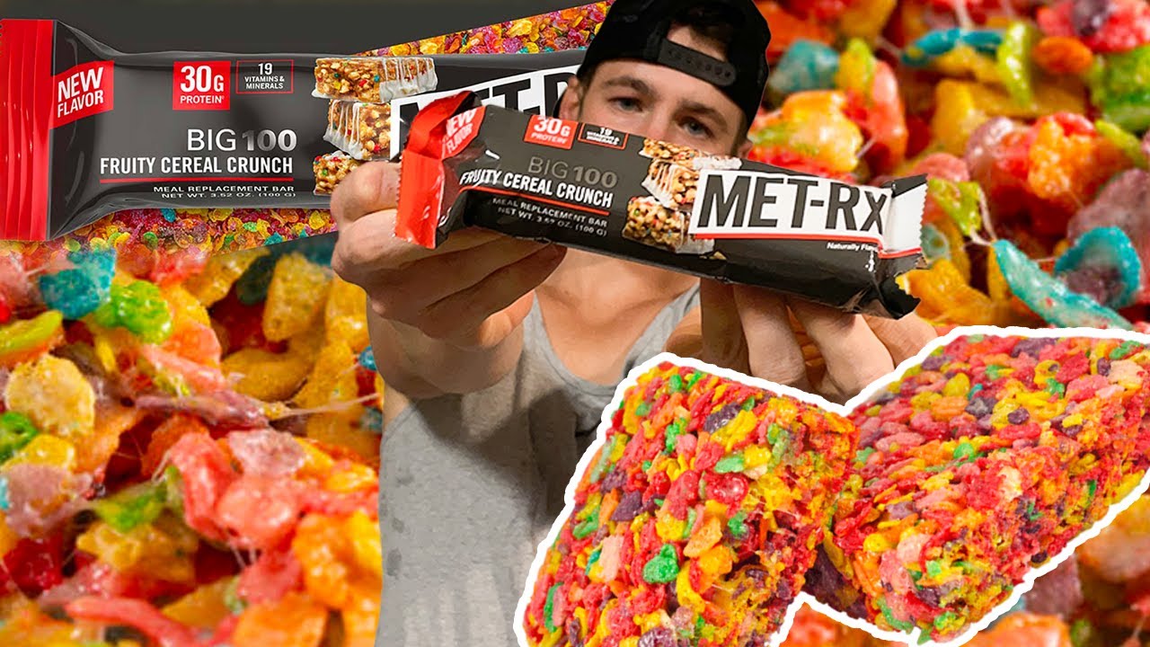 MET-RX PROTEIN & MEAL BAR REVIEW! Fruity Cereal! - YouTube