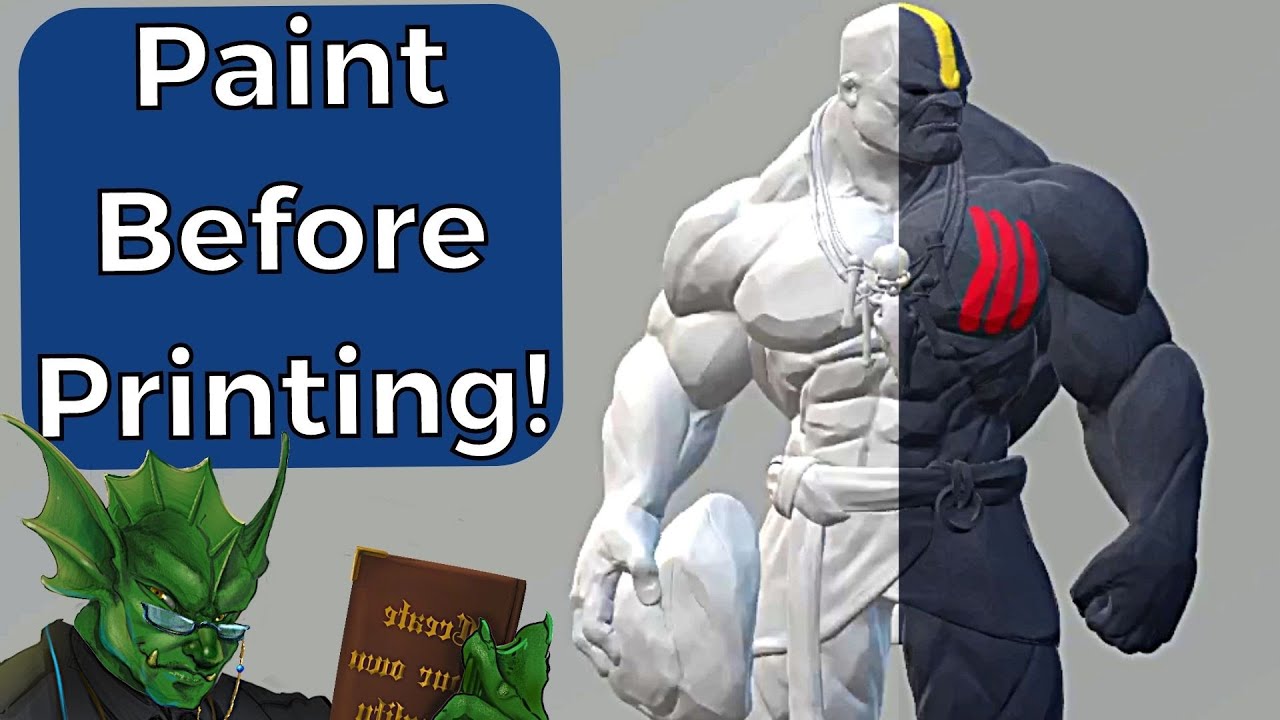 How to Paint Test 3D Models/Minis For Free! - YouTube