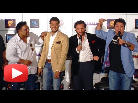 Humshakals Cast Have Fun At Press Conference - YouTube