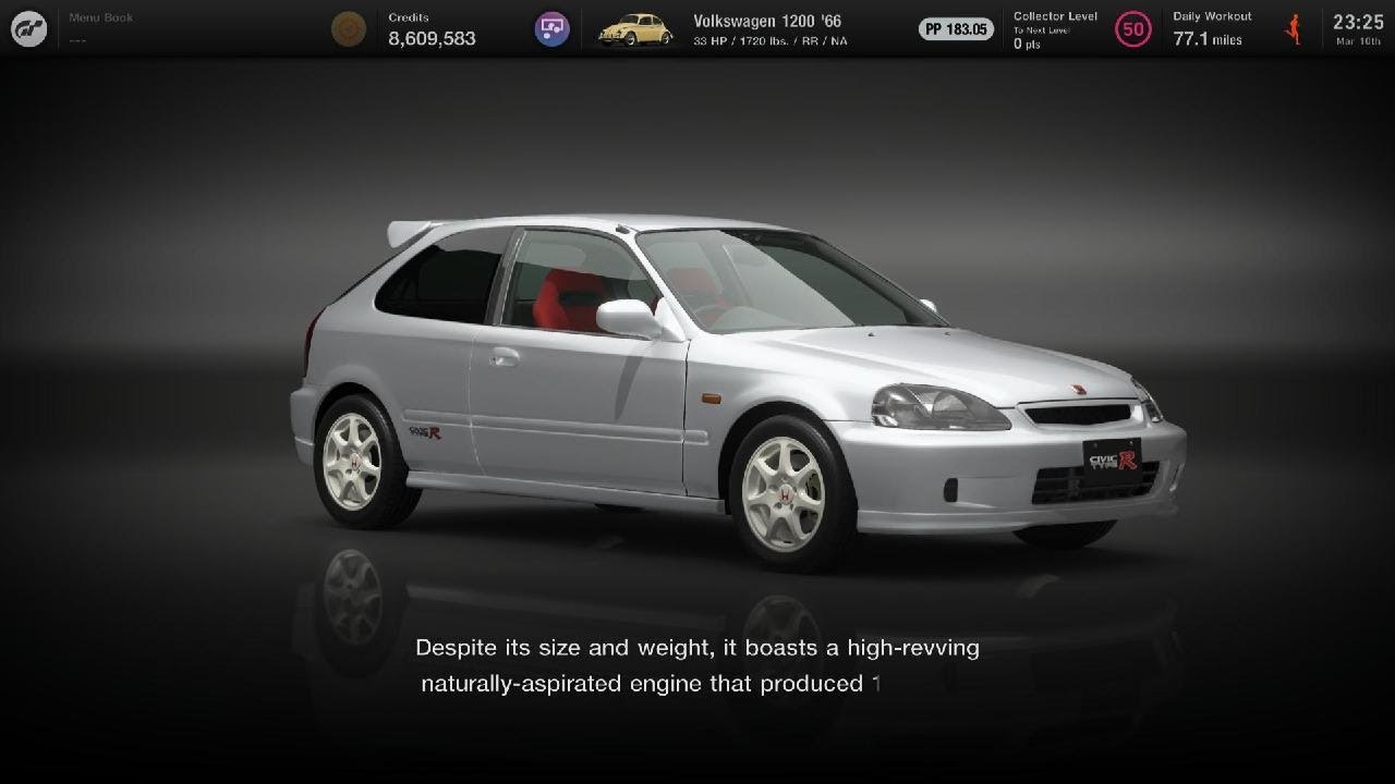 GT7: All About the 1998 Honda Civic Type R (EK) - YouTube