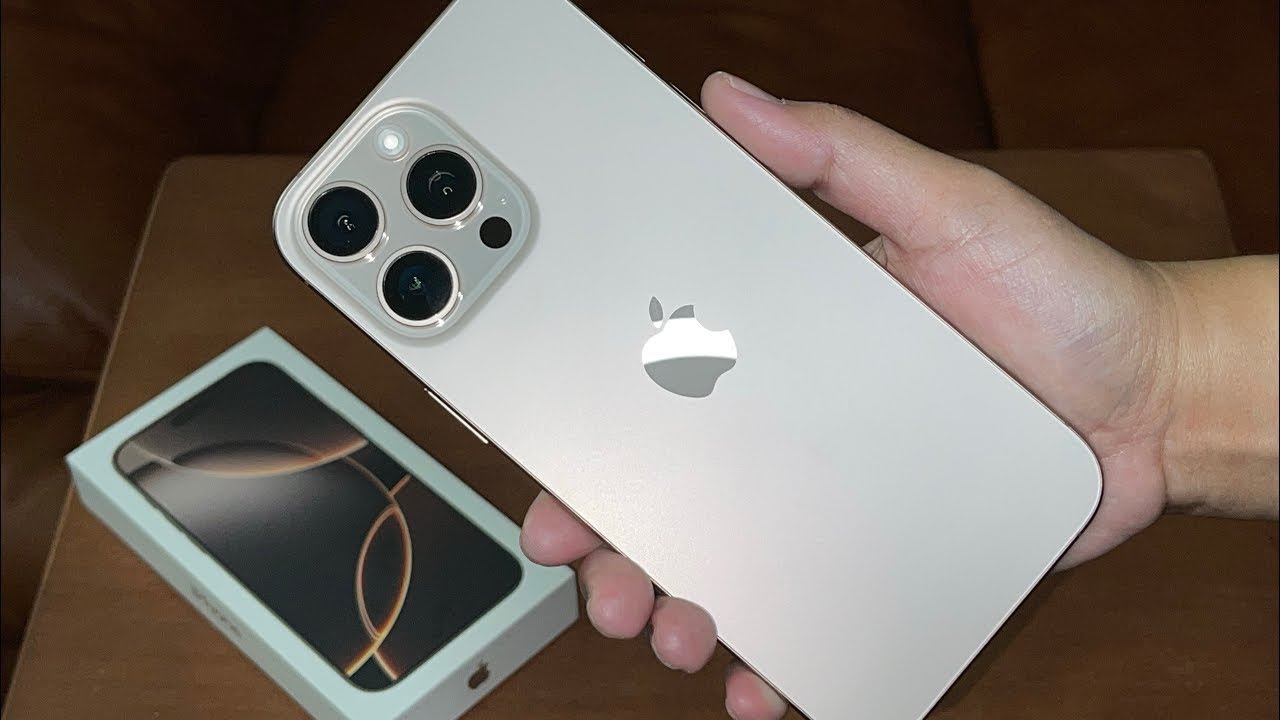 APPLE IPHONE 16 PRO MAX 📱 2024 | Desert Titanium | UNBOXING!! 4K - YouTube