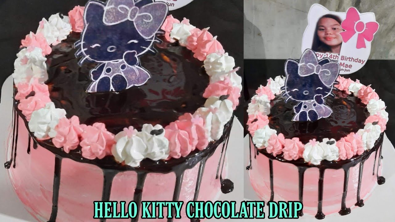 SIMPLE CAKE HELLO KITTY / HELLO KITTY DESIGN / HELLO KITTY CHOCOLATE ...