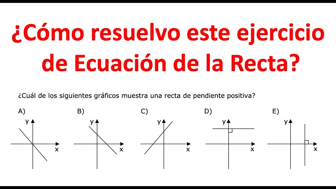 Pendiente positiva de una recta - YouTube