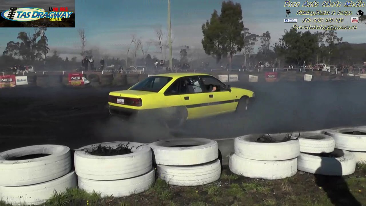 4s & 6s Burnout Highlights Tas Dragway 19/5/18 - YouTube