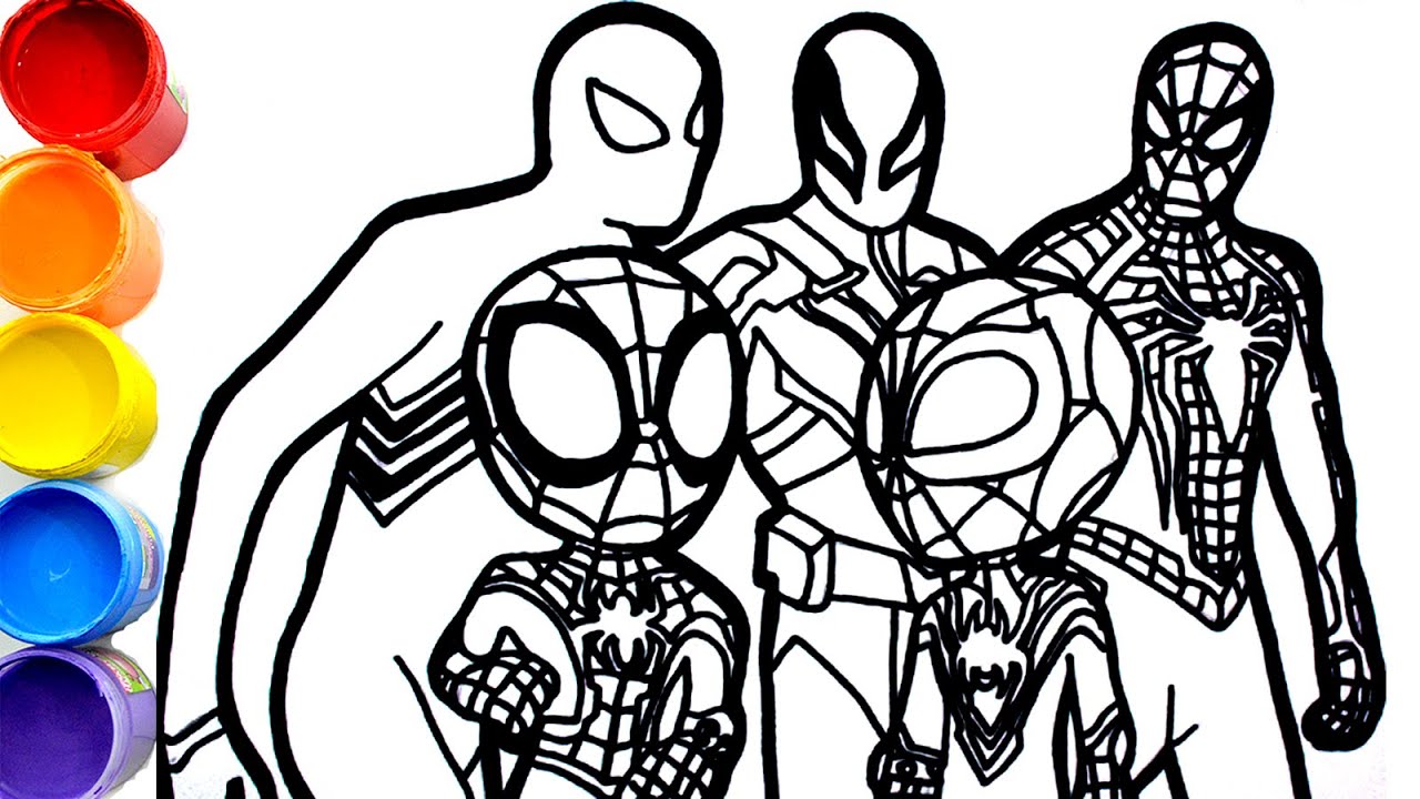 🔴🔴How to draw Spidey and his Amazing Friends vs Spiderman 2 remastered ...