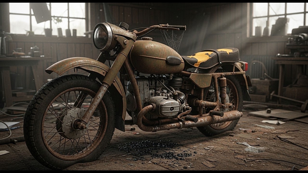 ASMR Motorcycle Restoration | Soviet Ural M-72 Motorcycle Full Rebuild ...