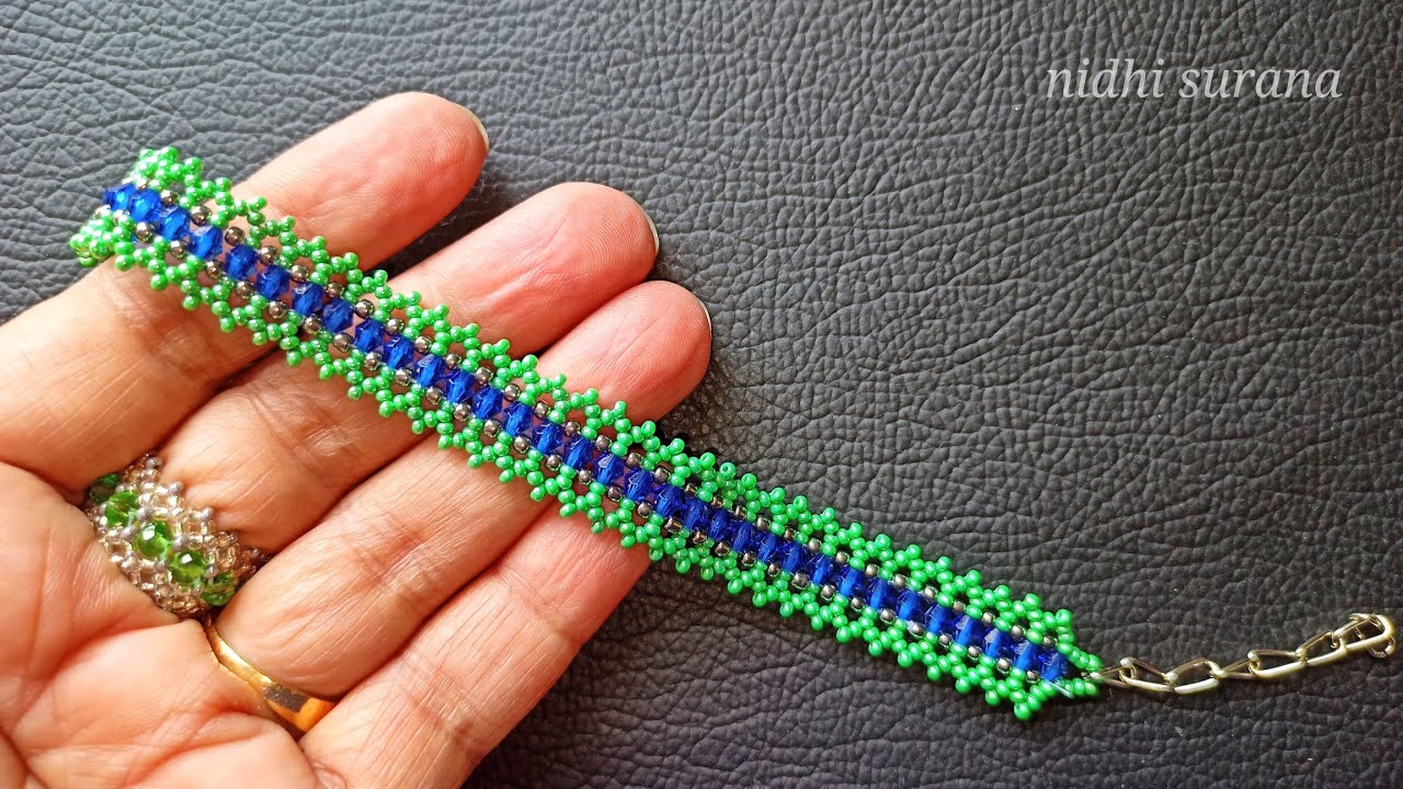 ⚜️Bicones & Seed beads Bracelet/ Pulsera Bicones y cuentas de semillas ...