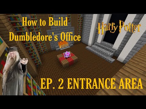 How to Build Dumbledore’s Office In Minecraft | EP 2 The Entrance Area ...