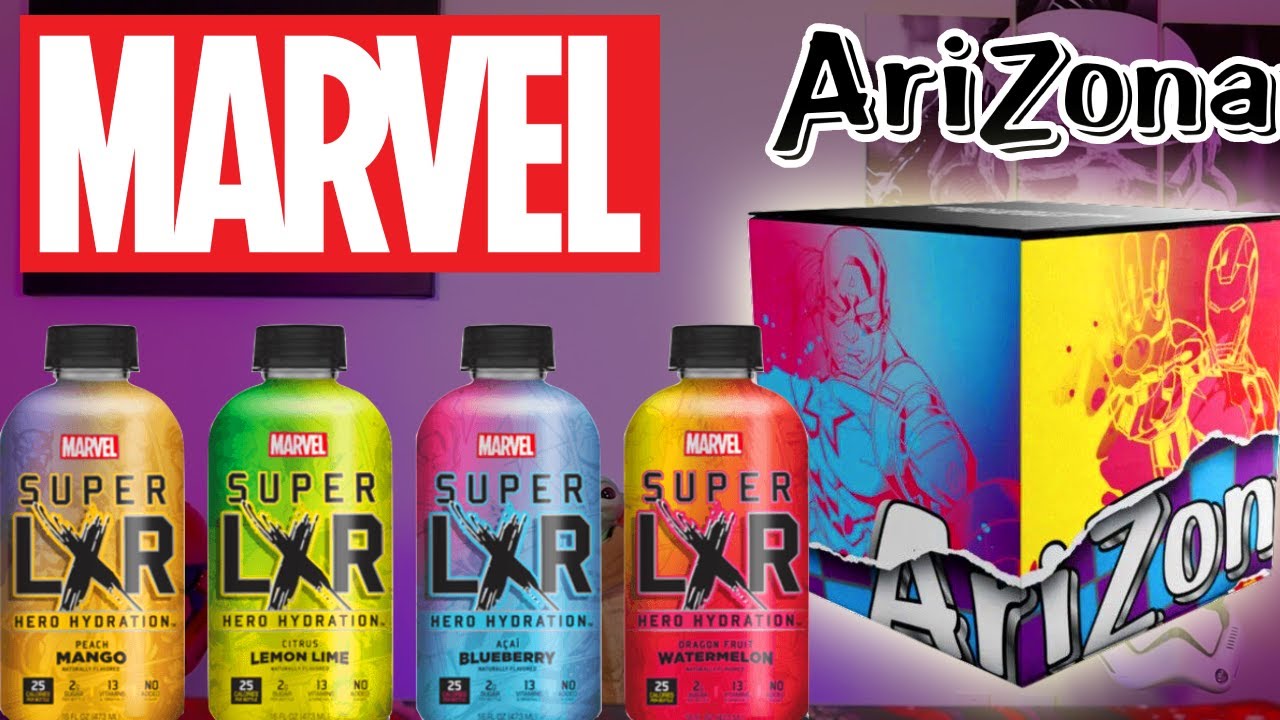 Marvel Super LXR Hero Hydration from AriZona - YouTube