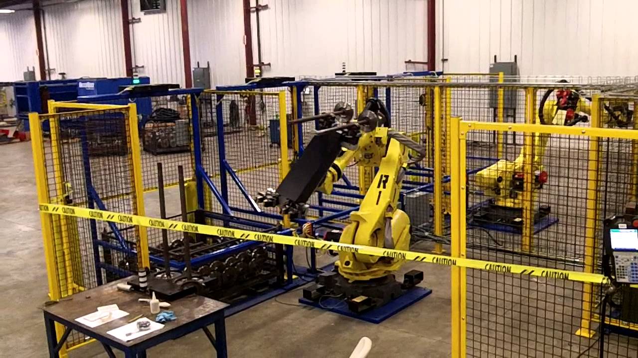 Robotic Axle Shaft Machine Load \ Pack-Out Cell on second - YouTube