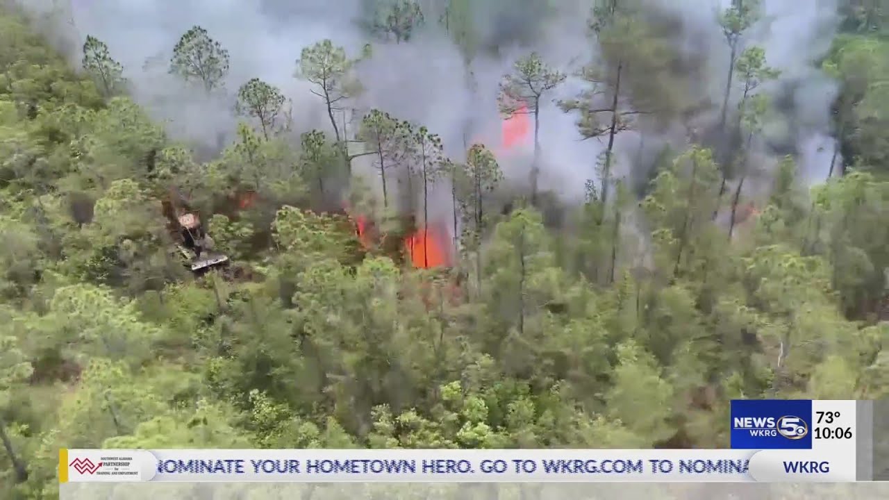 Wildfire in Santa Rosa County - YouTube